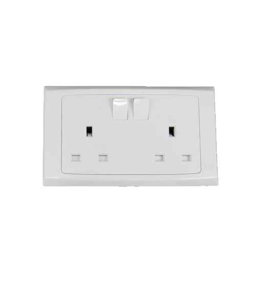 MK 13 Amp Double Socket